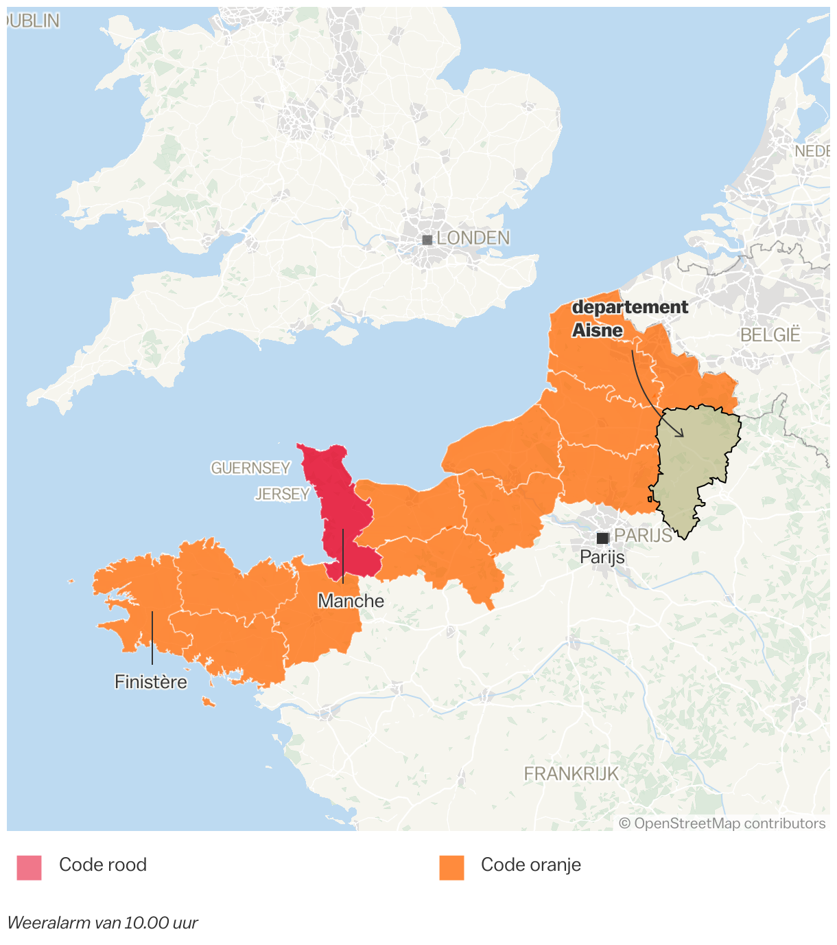 Teruglezen| Storm Ciarán: code oranje in heel Nederland beëindigd | Het ...