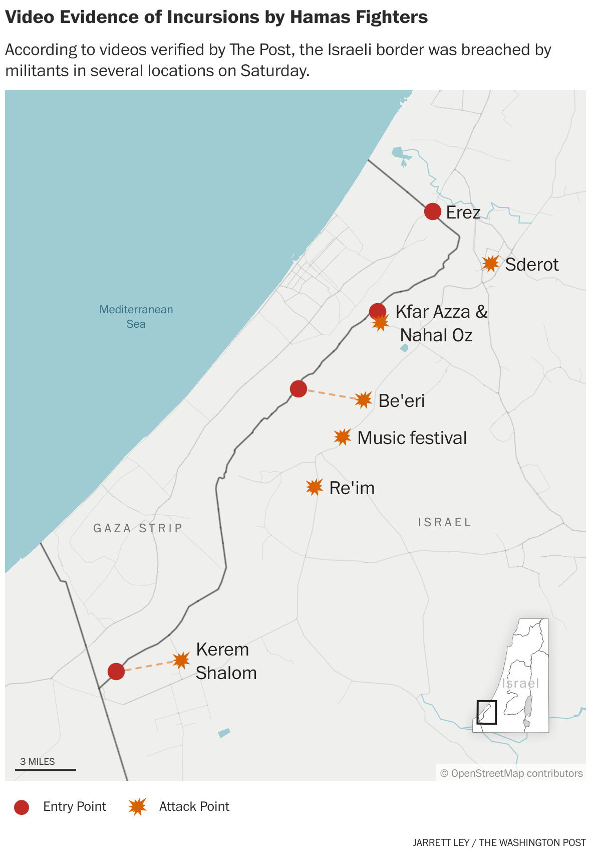 How Hamas surprise attack took shape, in videos - The Washington Post