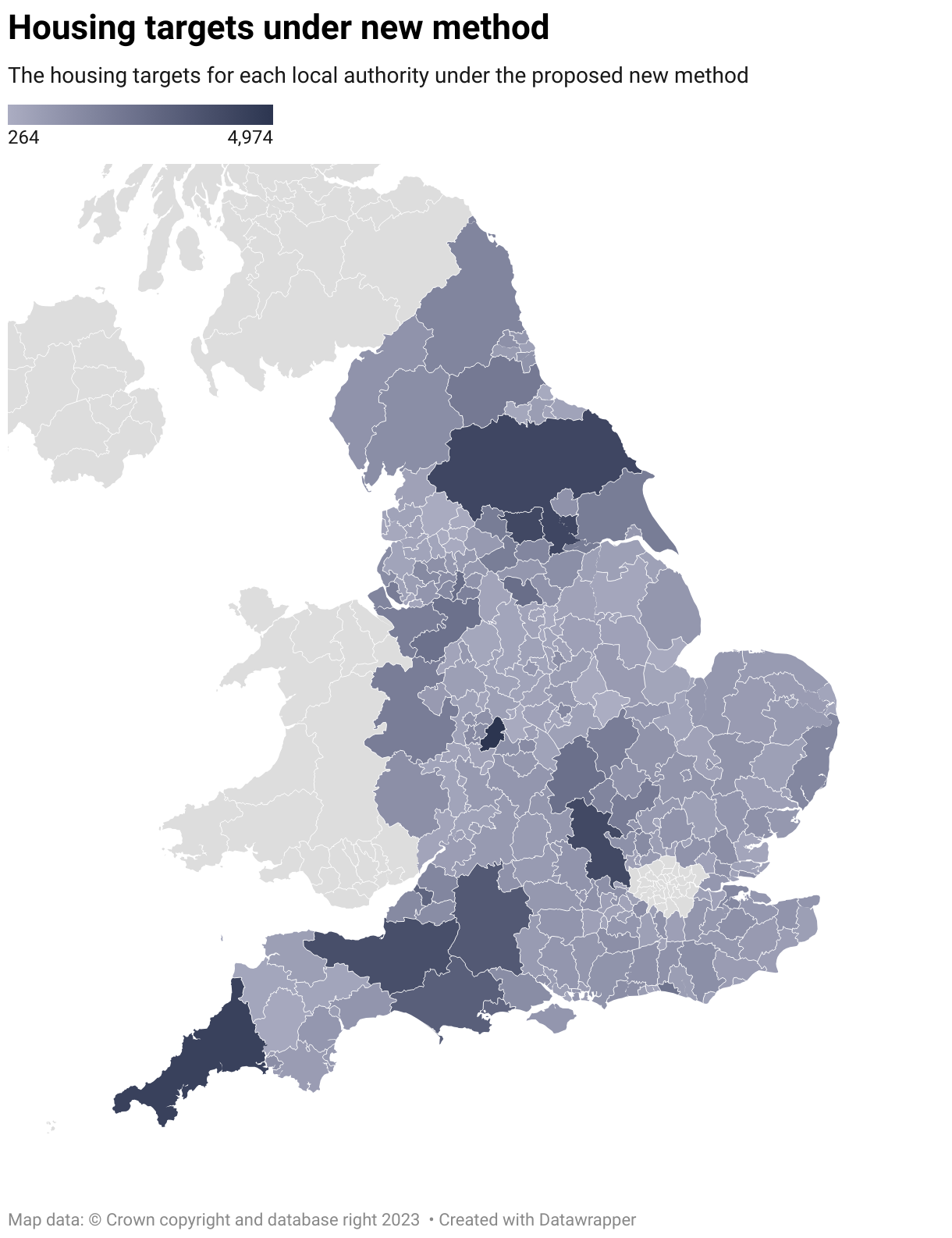 Mapped: Housing targets for each council under proposed method | Local ...
