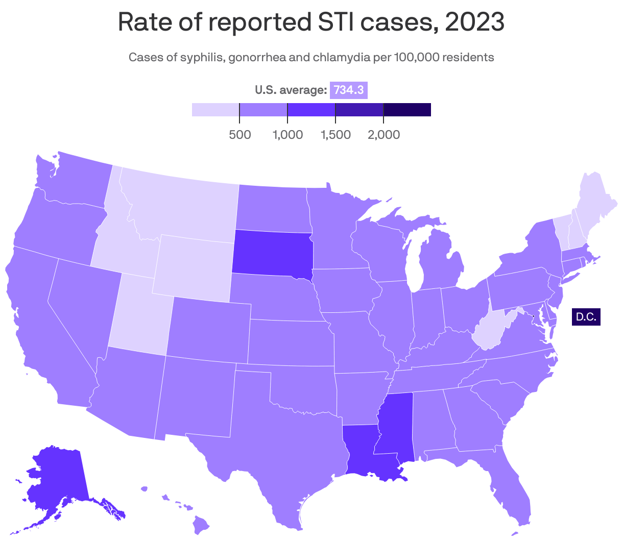 Utah sees rise in congenital syphilis as overall STI rates fall - Axios ...