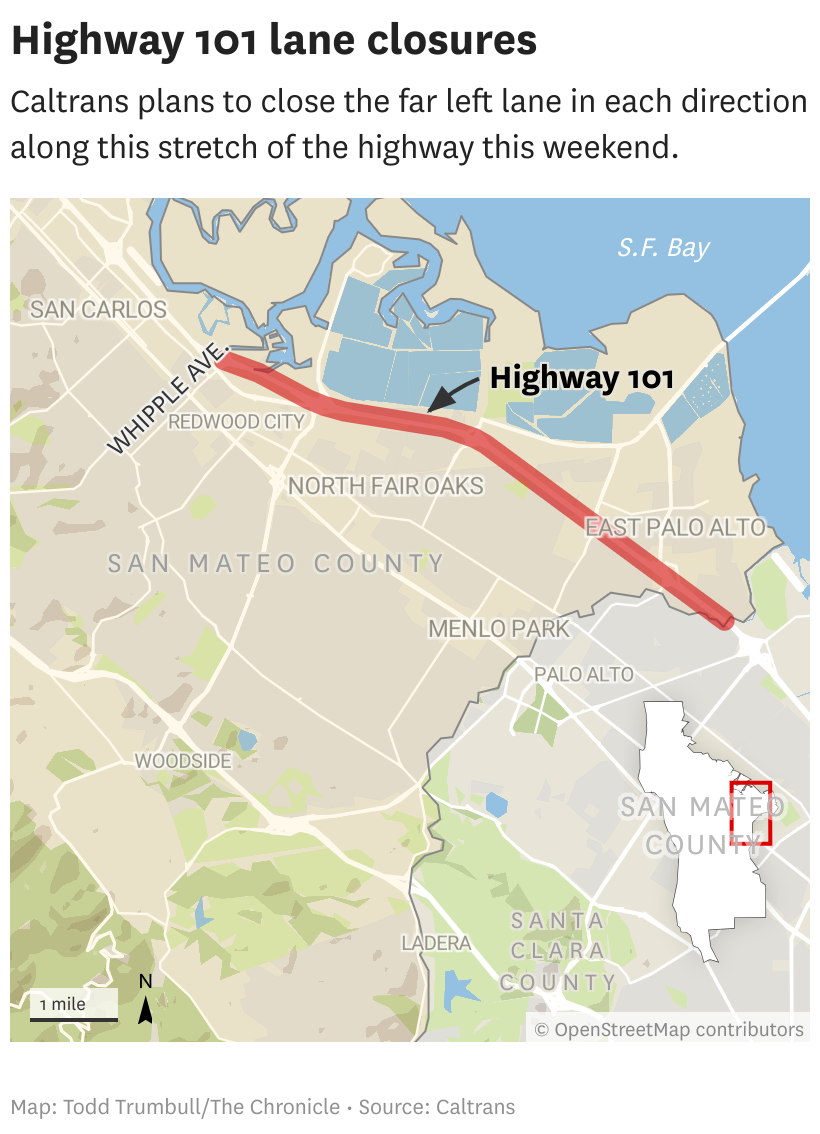 These Bay Area highways could see roadwork delays starting today