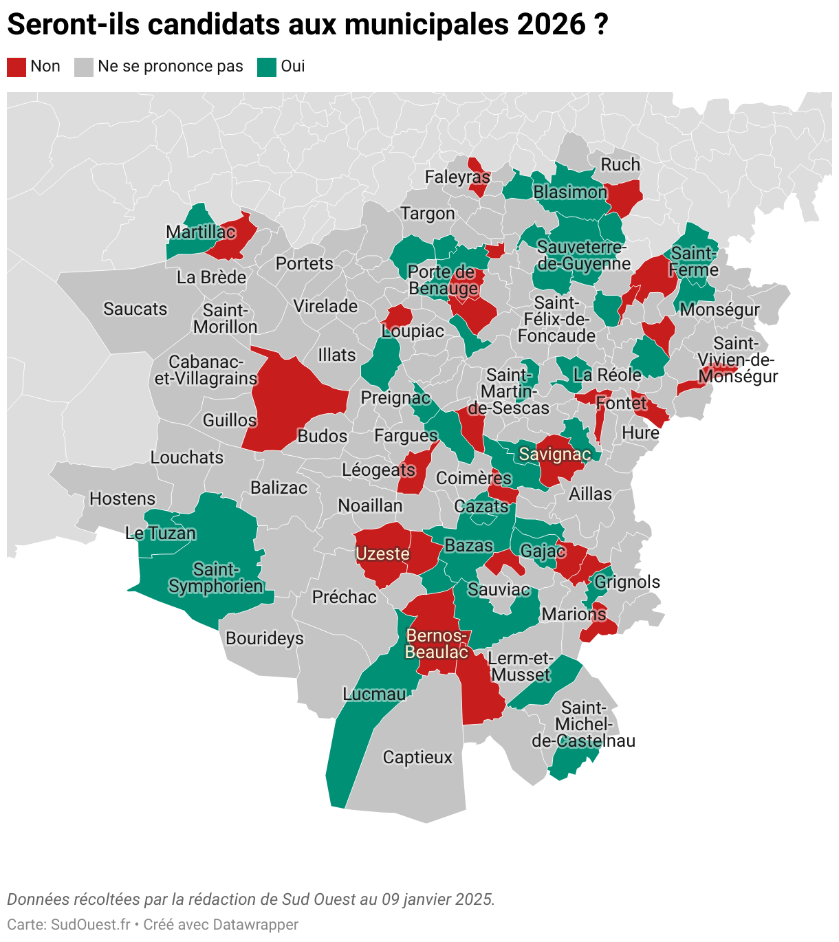CARTE. Qui se représente, qui dit stop ? Les maires du Sud-Gironde pensent aux élections ...