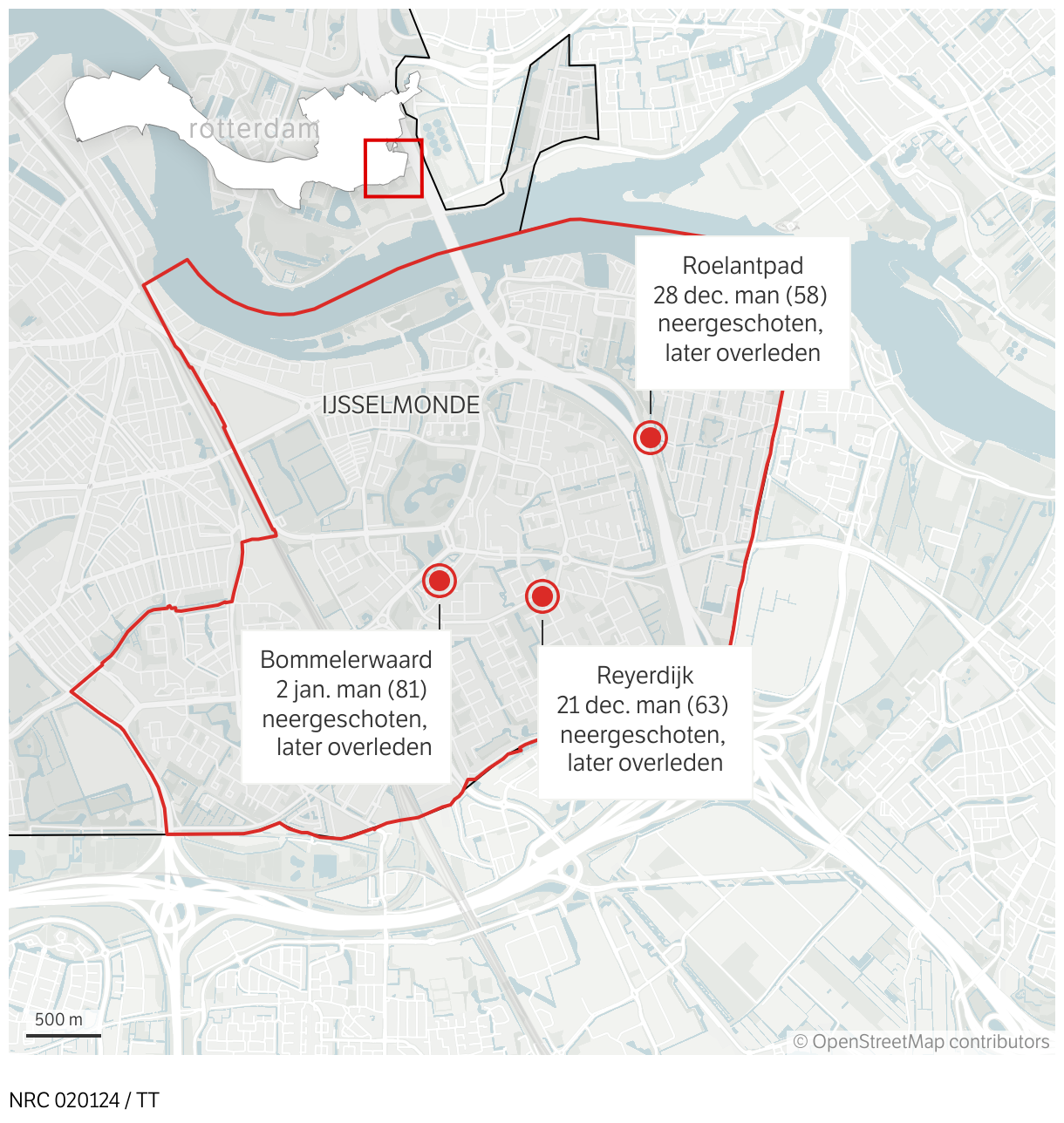 Verdachte schietpartijen Rotterdam gearresteerd, derde slachtoffer overleden - NRC