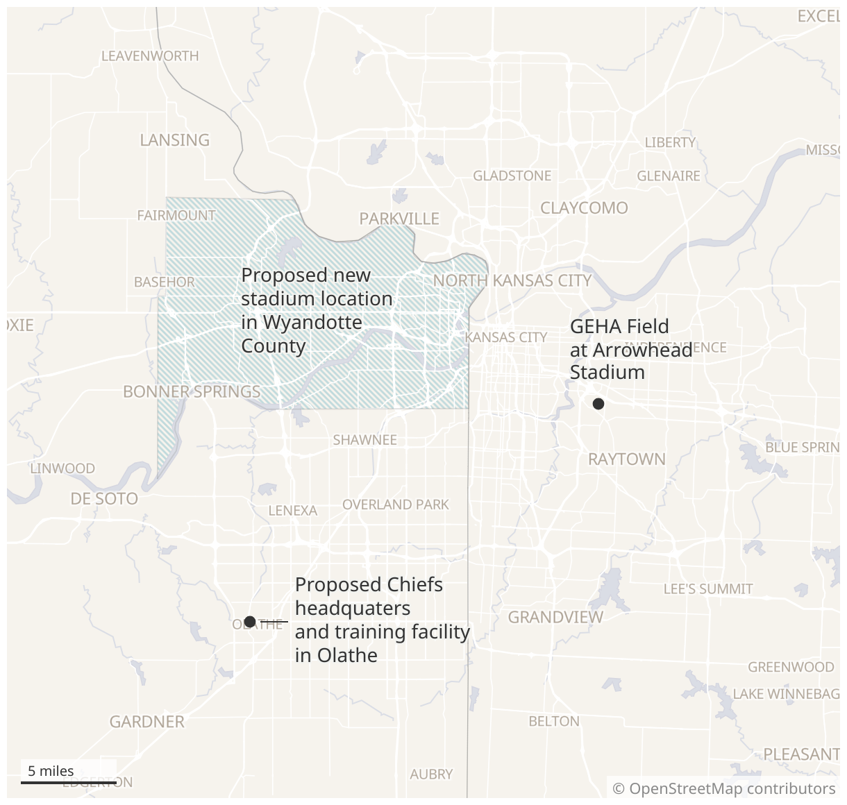Olathe will house Chiefs training facility, team headquarters | Kansas ...