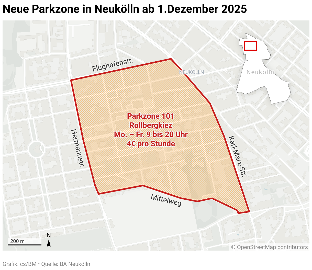 Berlin: Neue Parkzonen ab Montag – Karte zeigt, welche Kieze betroffen sind