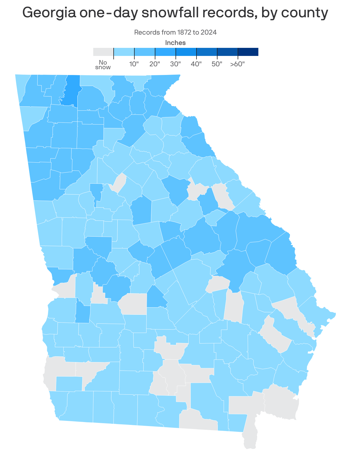Georgia's one-day snow record is more than 30 years old - Axios Atlanta