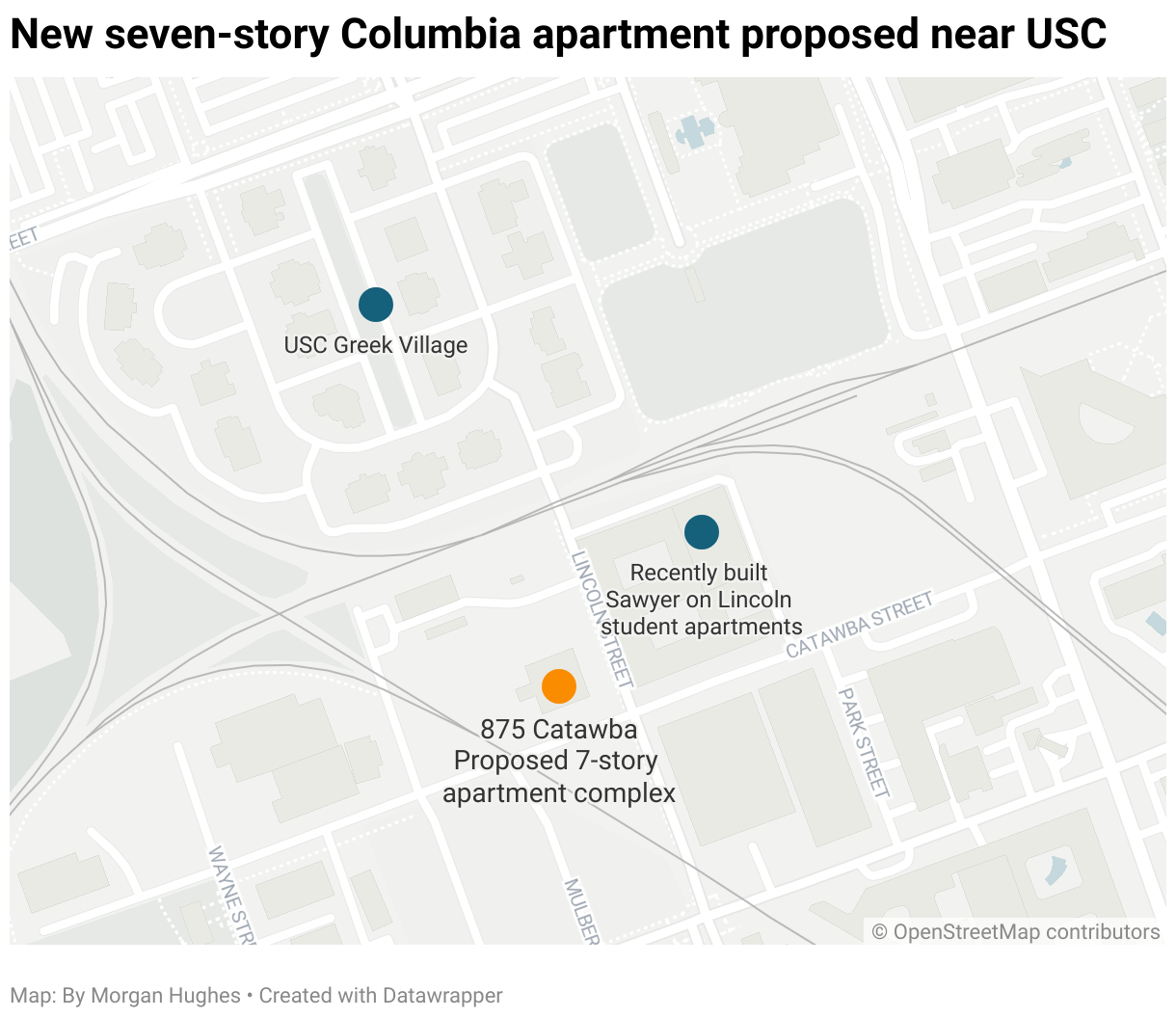 Seven-story, 237-unit apartments planned near USC in Columbia | The State