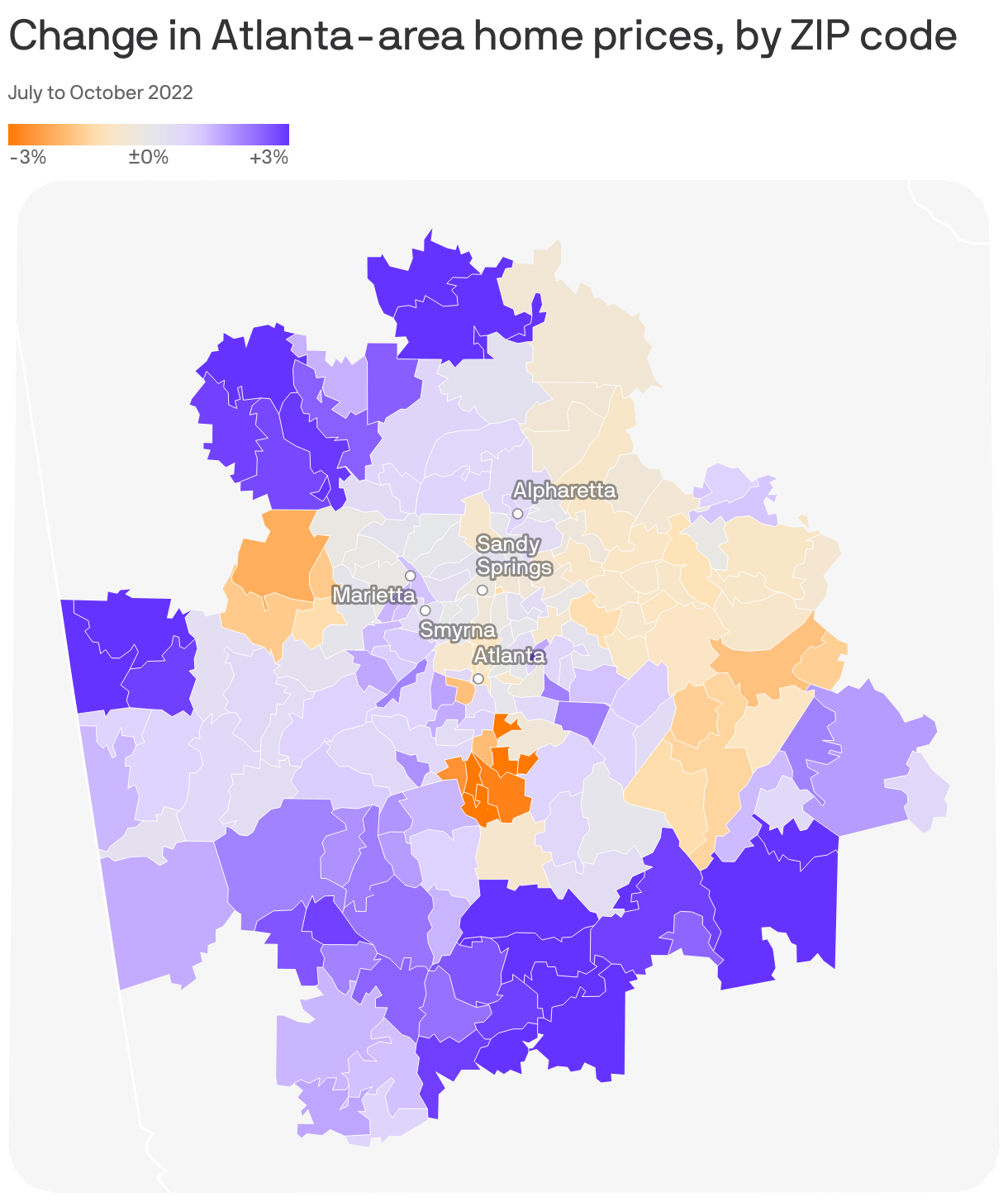 Atlanta-area home price changes by ZIP codes - Axios Atlanta