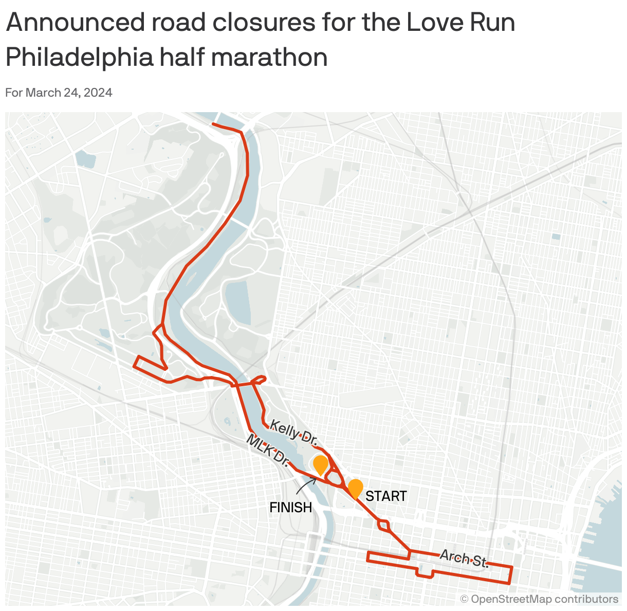 Philadelphia Marathon Route New Half Marathon Route For Philadelphia