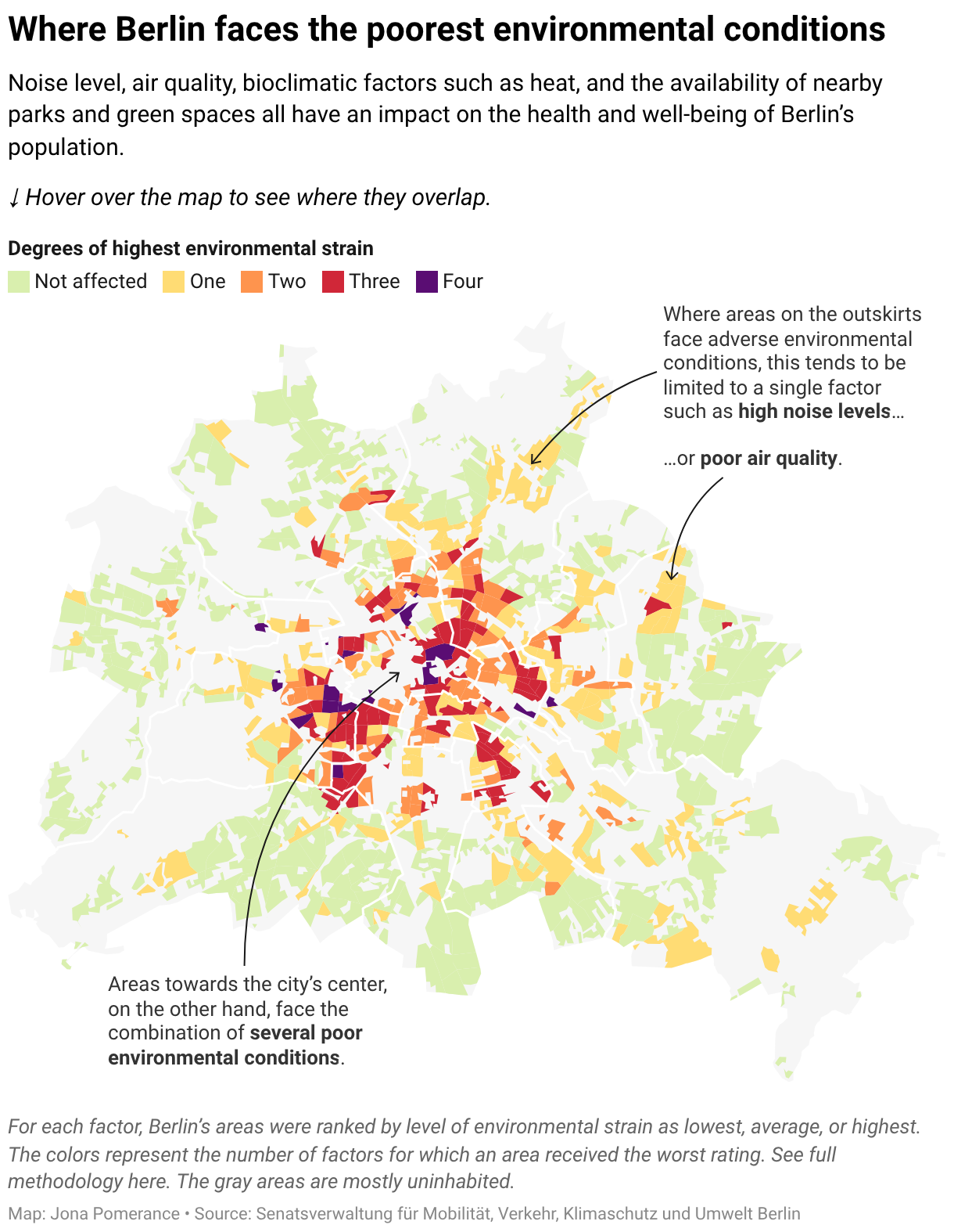 The inequality of noise, air, heat, and green spaces in Berlin ...