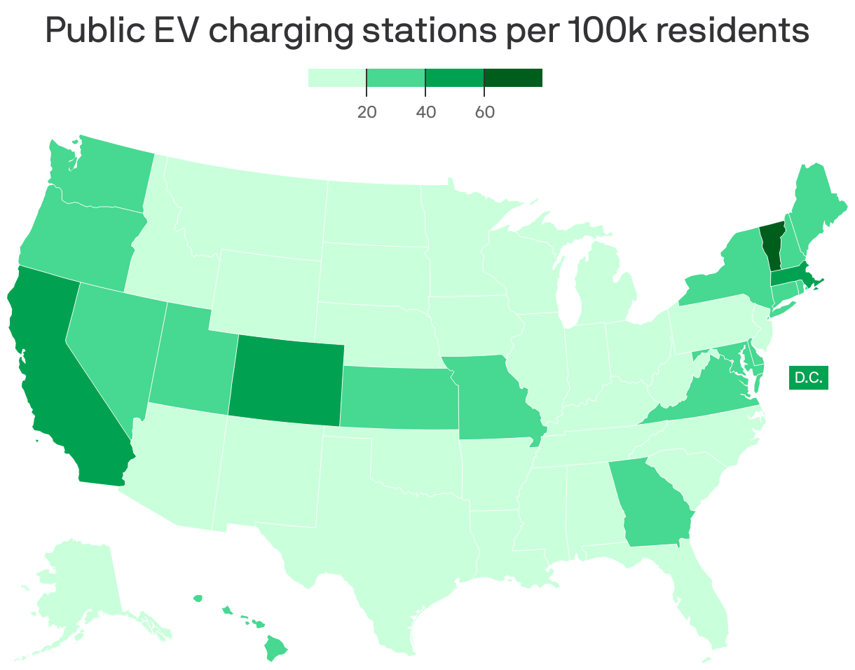 It's easier to find a charger for your electric vehicle in Pennsylvania ...