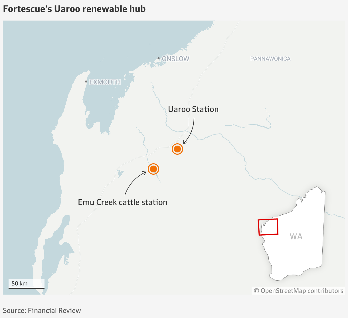 FMG ASX: Fortescue dumps vast WA wind, solar farm project Uaroo ...