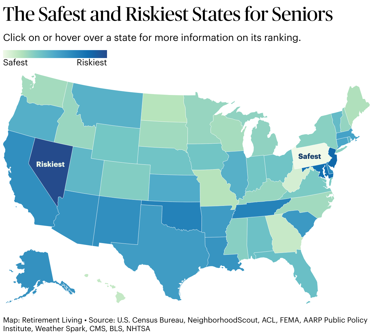 The Safest and Riskiest States for Seniors in 2026