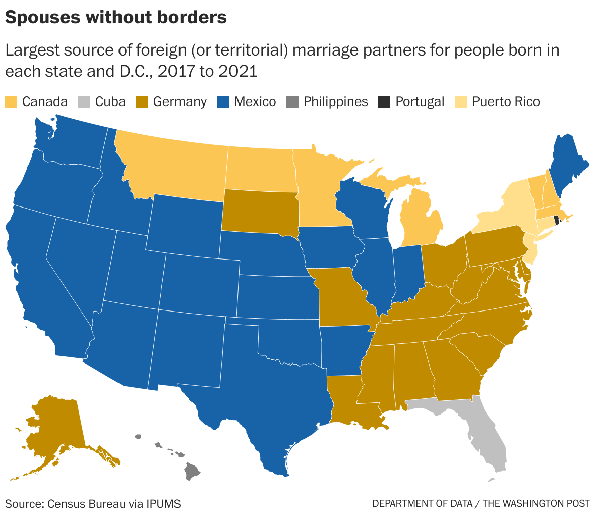 The states where you’re most (and least) likely to marry a local - The ...