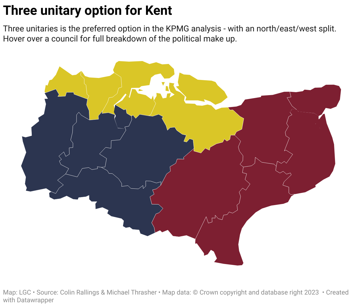 Kent shortlists five LGR options | Local Government Chronicle (LGC)