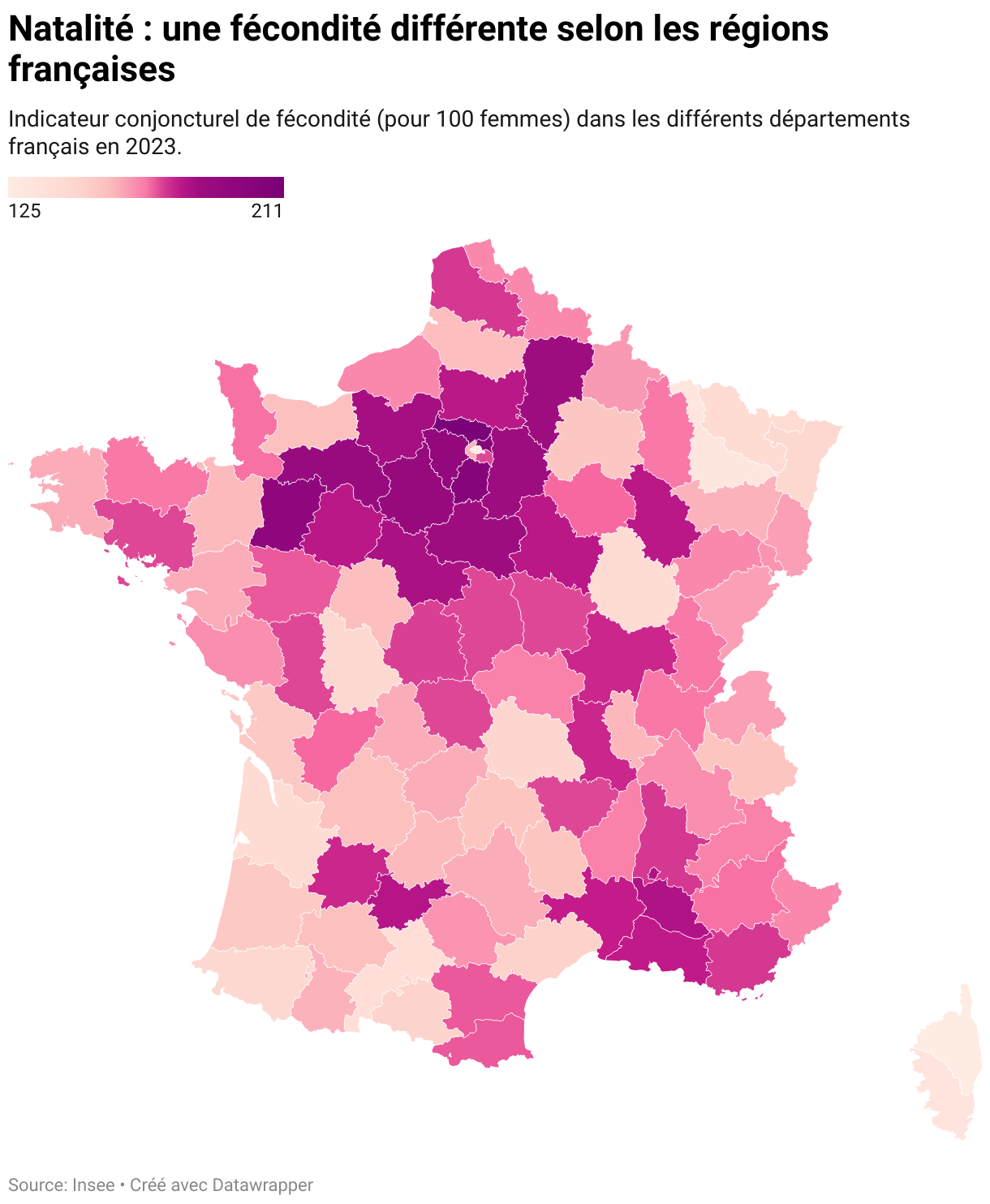 CARTE. Démographie : fécondité en baisse, disparités régionales… où les naissances sont-elles ...