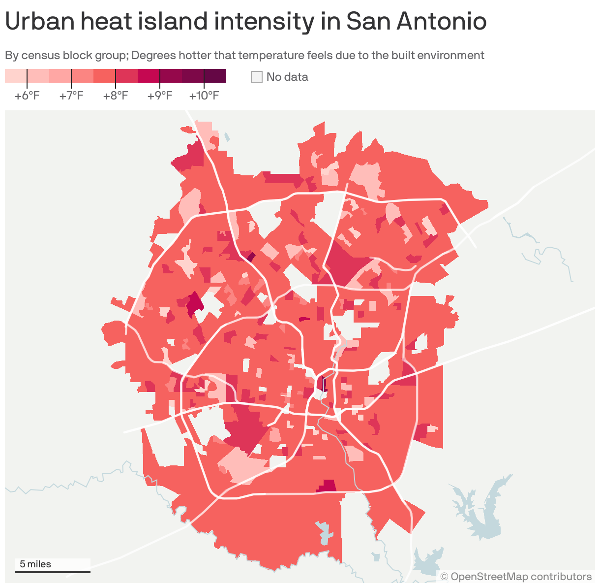 San Antonio's urban heat islands, mapped - Axios San Antonio