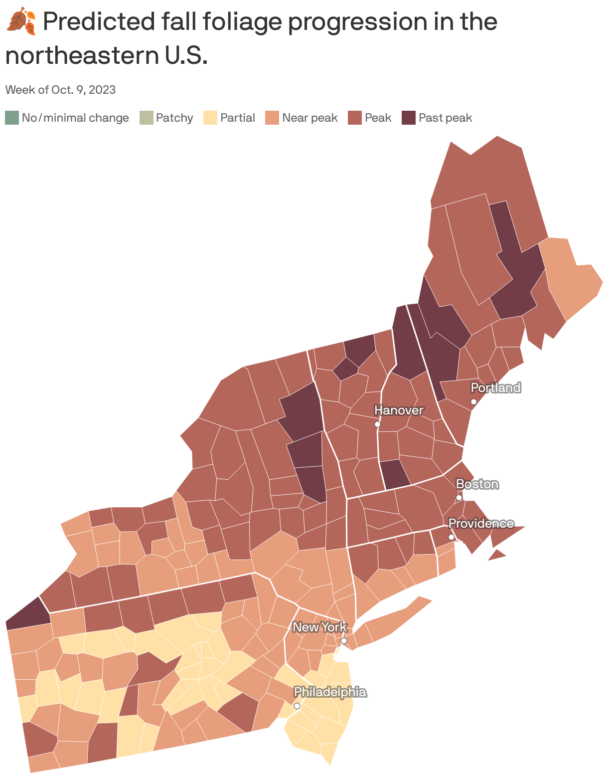 When leaves change colors, and best places to see fall foilage in ...