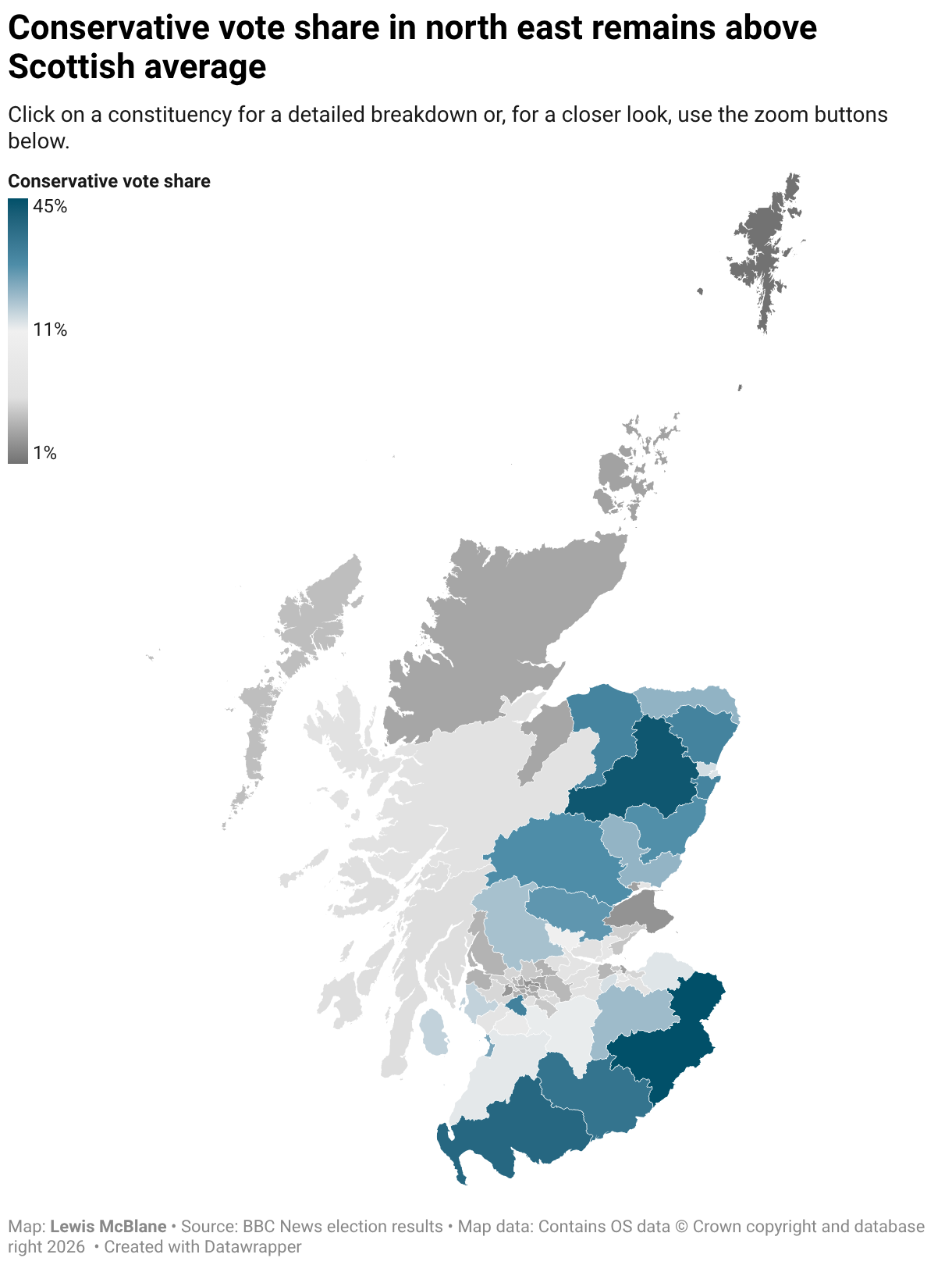 Scottish Parliament election results mapped