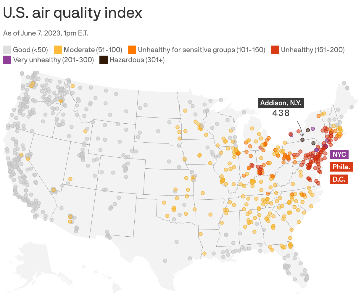 Canadian wildfire smoke is why the skies are gray this week in Columbus ...