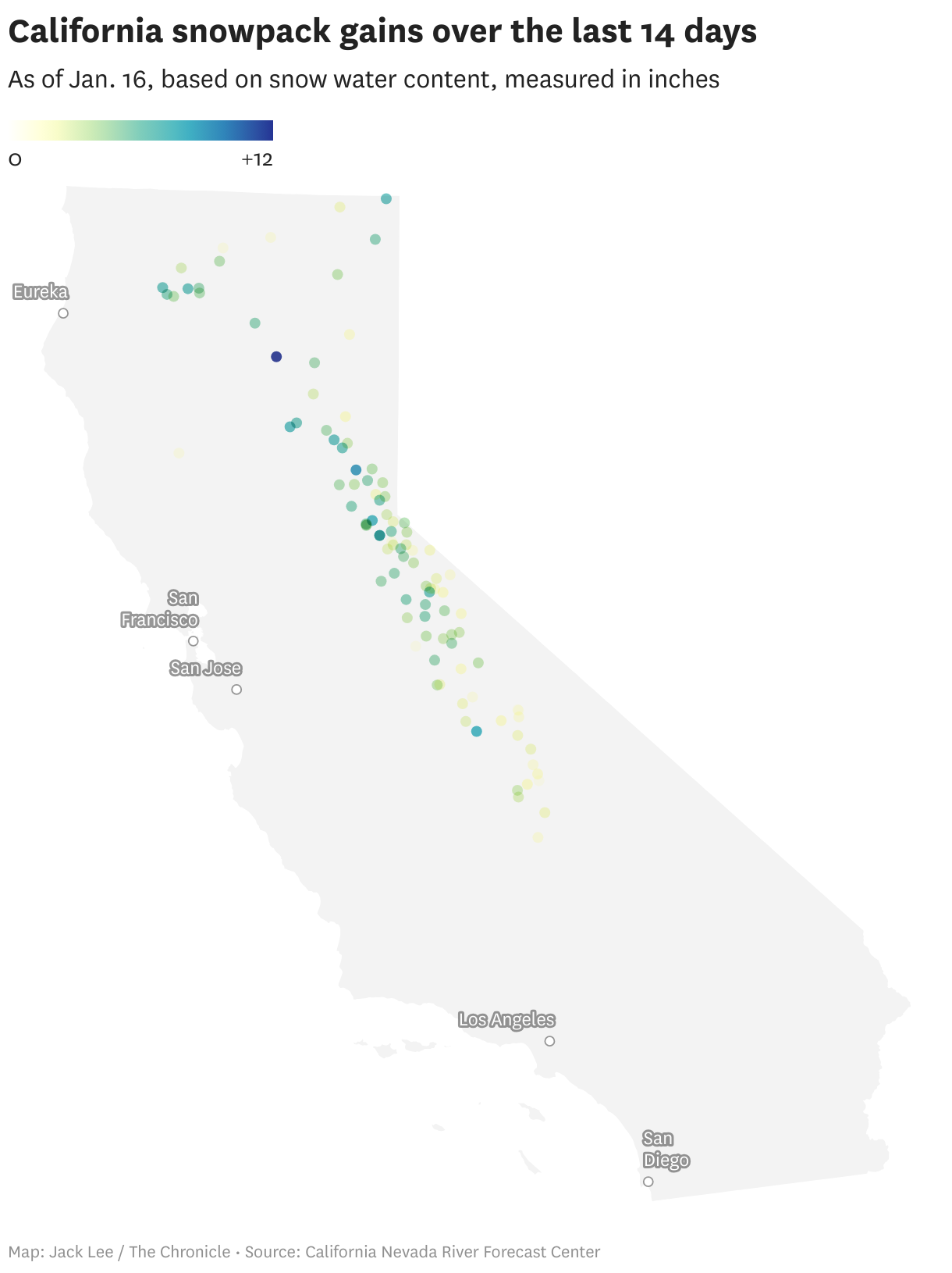 How recent winter storms impacted California’s snowpack