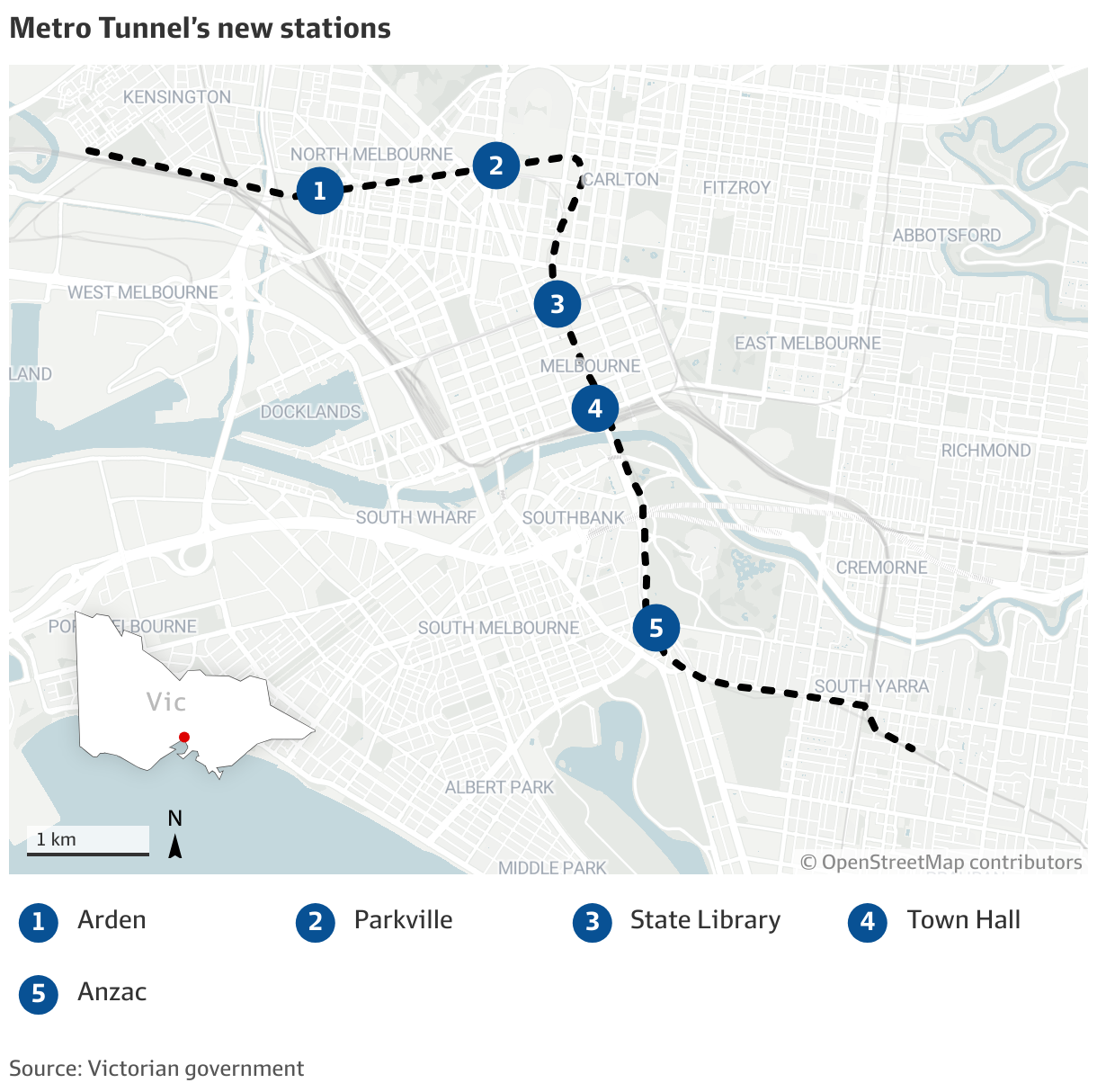 Melbourne Metro Tunnel: $15.5 billion rail project to open with limited ...