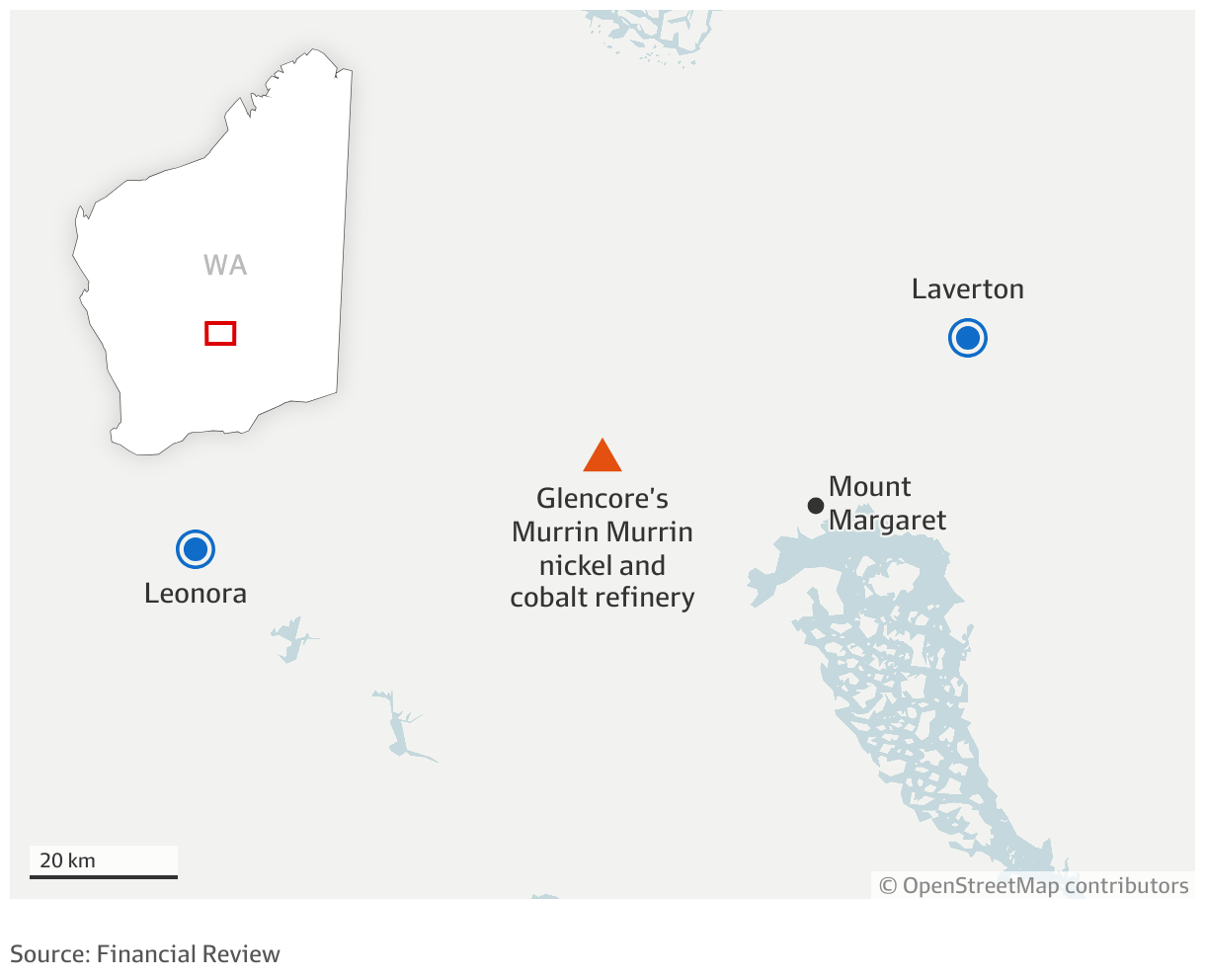 Murrin Murrin mine: Glencore cancels clean energy hub plans amid nickel ...