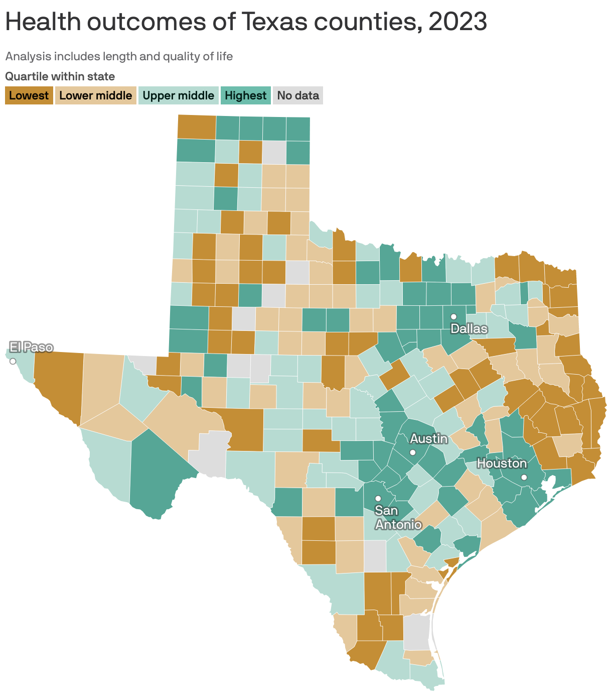 Collin, Denton counties are healthiest in Texas - Axios Dallas