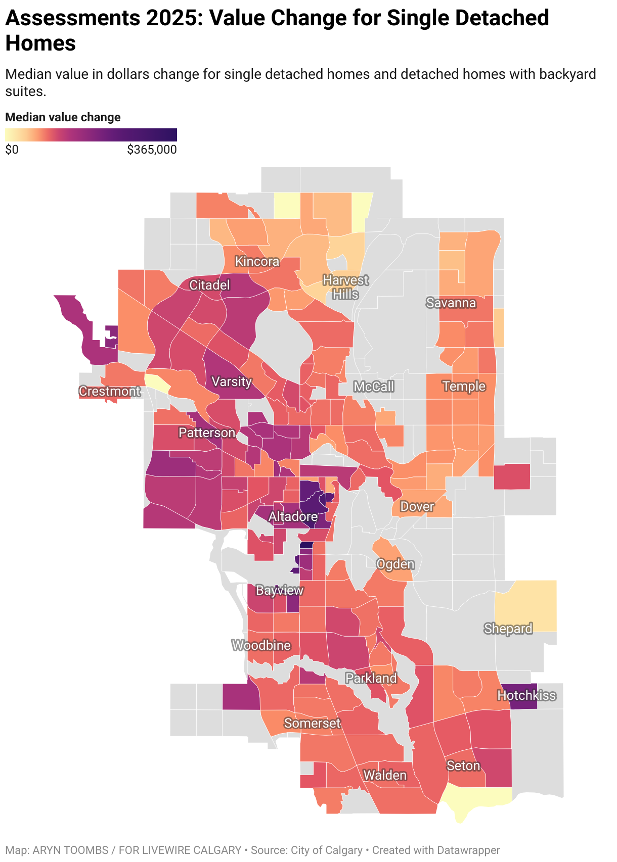 Data: Where Calgary saw the biggest increases in property assessments ...
