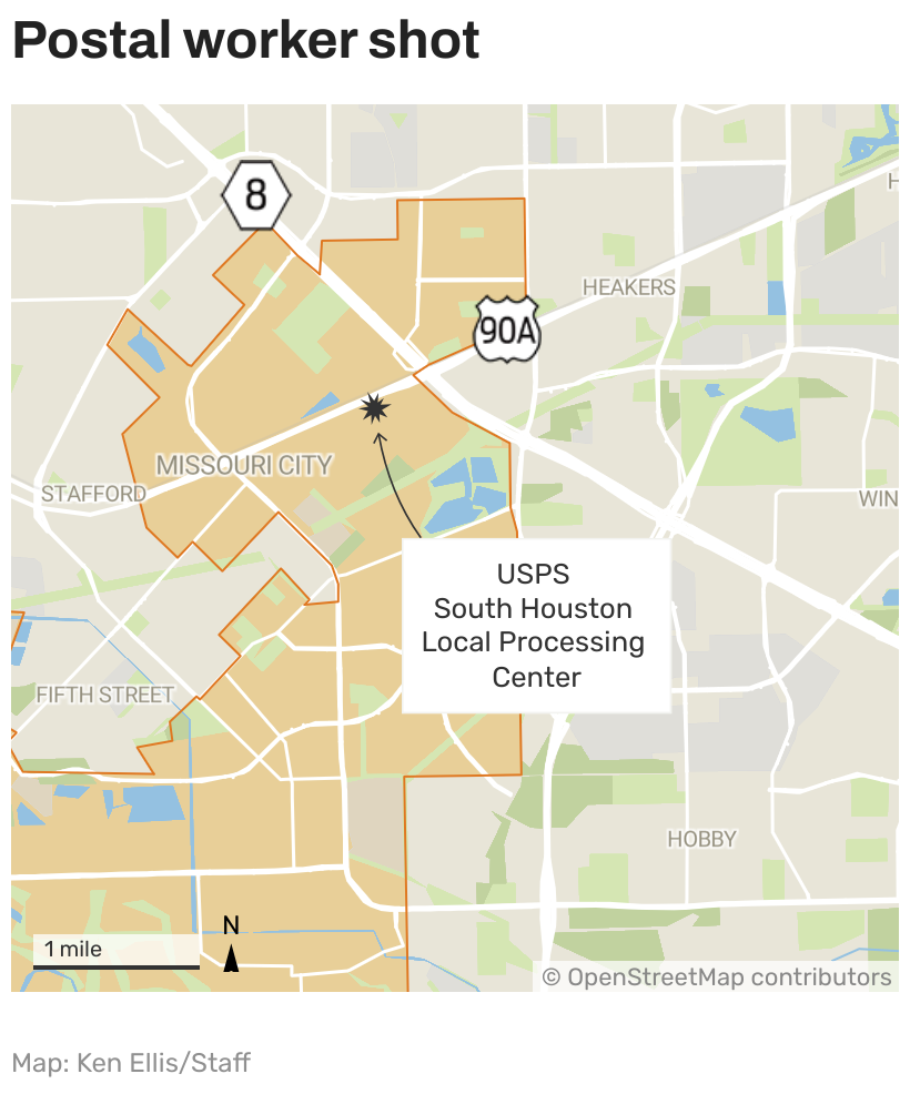 $2M bond set for Missouri City USPS worker who allegedly shot coworker