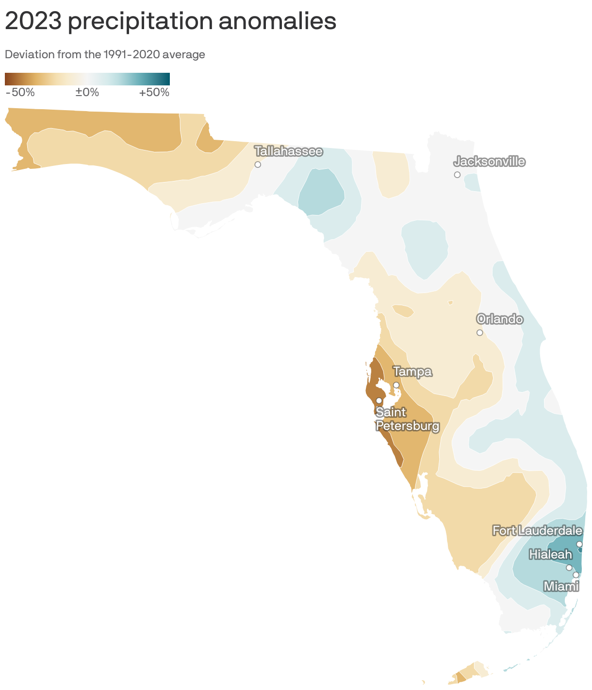 Tampa Bay's drought: 2023 rainfall was far below average - Axios Tampa Bay