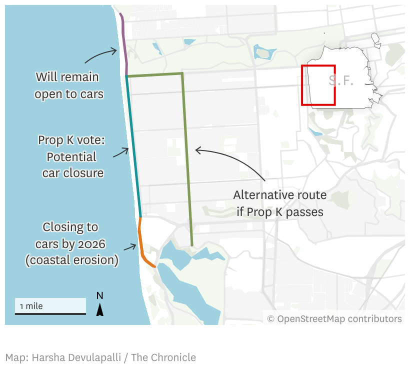 Should SF’s Great Highway be permanently shut to cars? Residents split