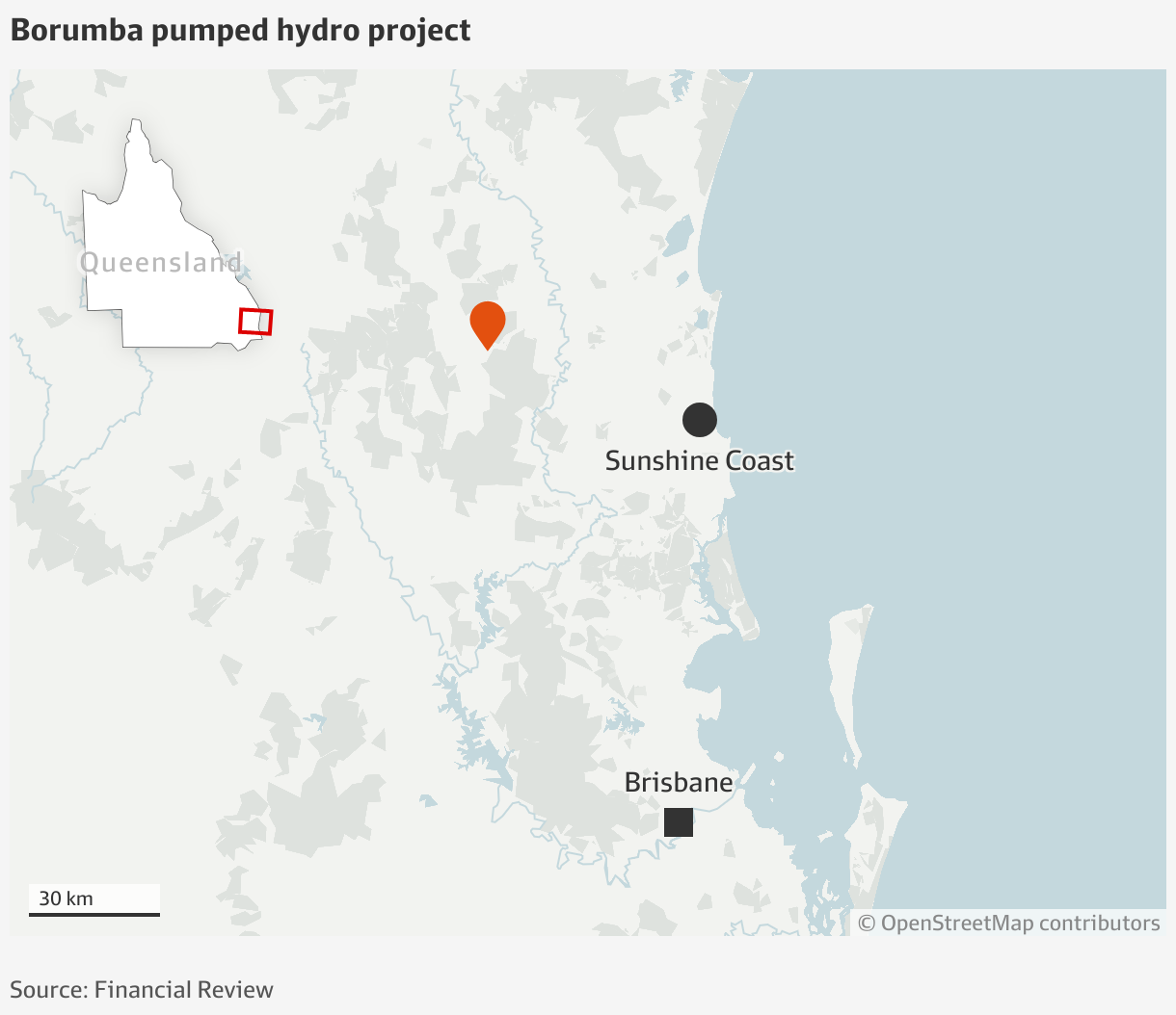 Qld government may scale back $18.4b Borumba pumped hydro project
