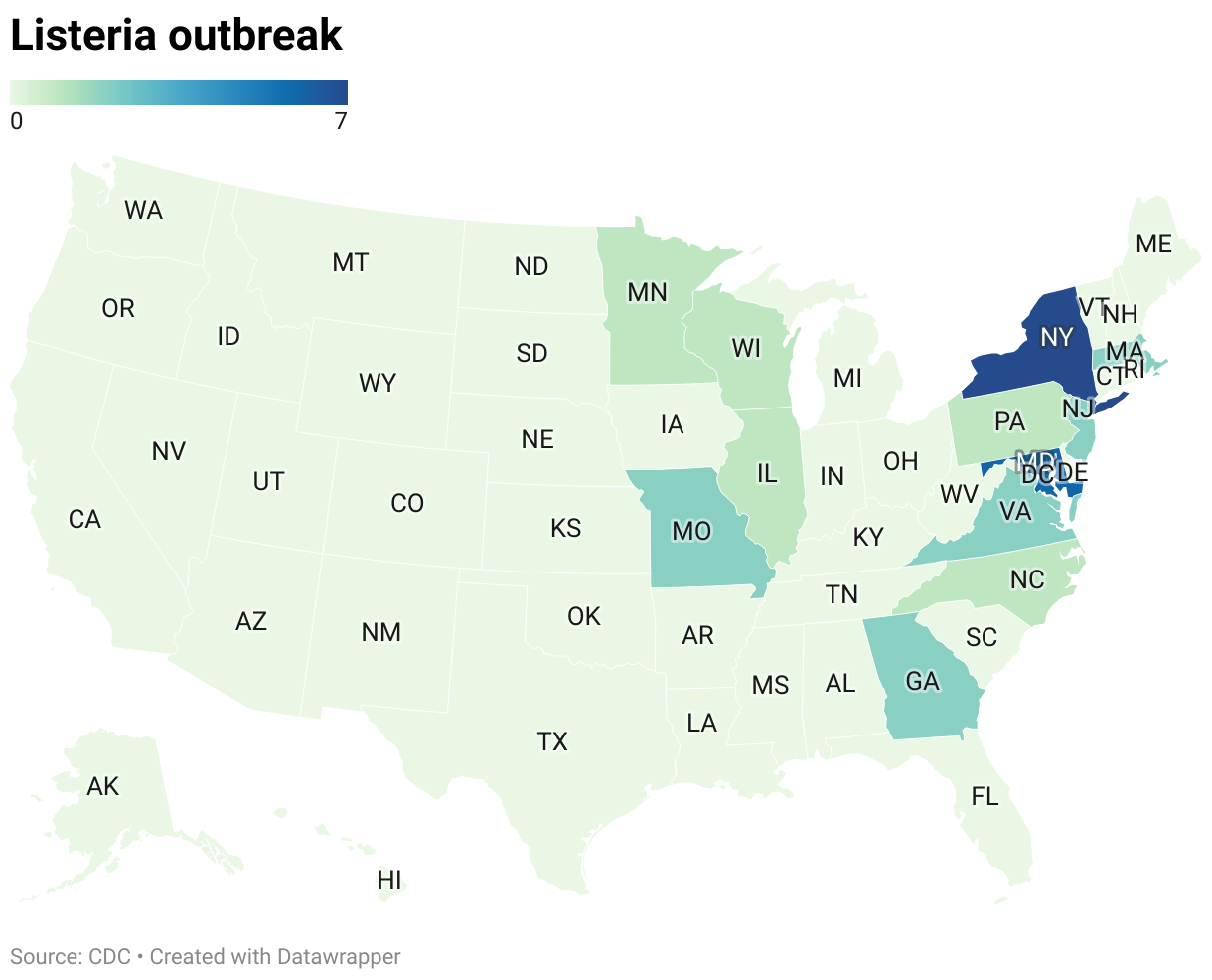 Listeria outbreak linked to sliced deli meats kills 2, sickens dozens more