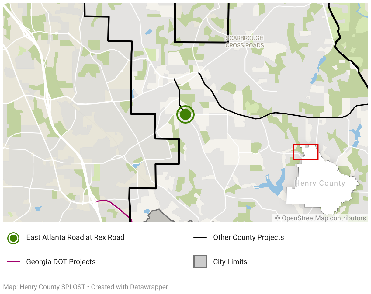 East Atlanta Road at Rex Road | Henry County, GA - Official Website
