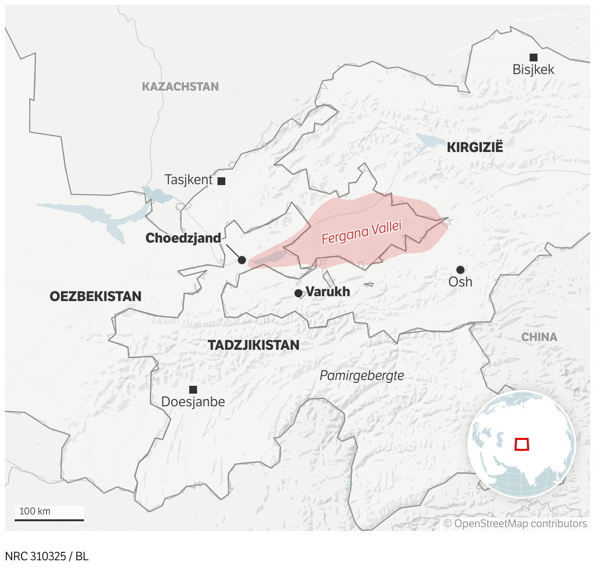 Na 34 jaar is er eindelijk een akkoord over de grenzen in Centraal-Azië ...