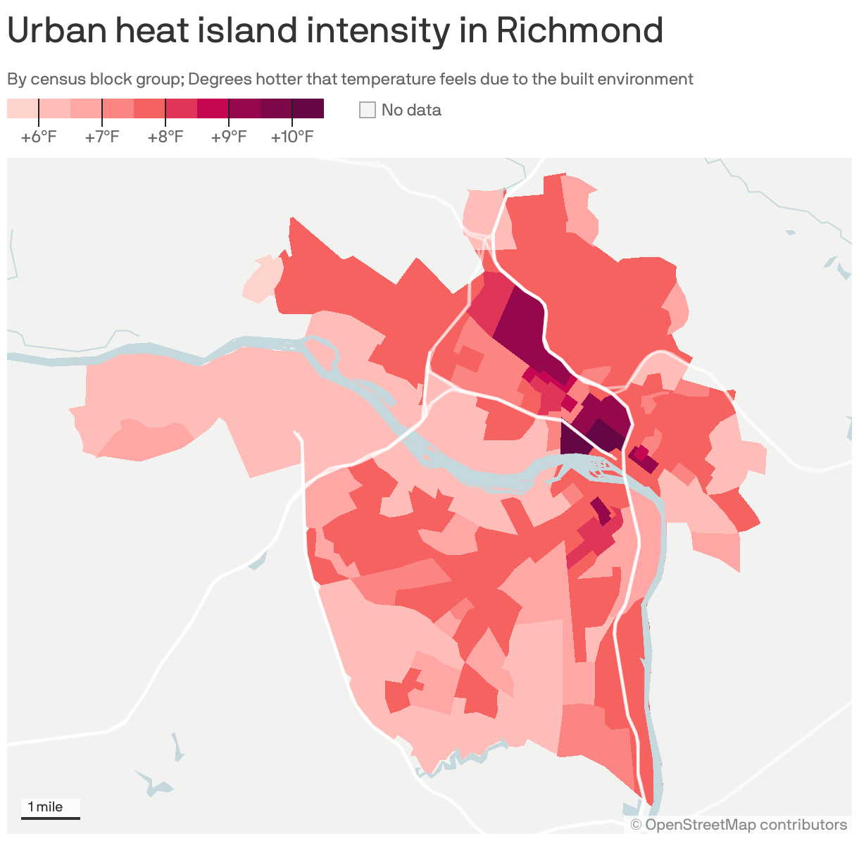"Heat islands" worsening extreme temperatures in Richmond - Axios Richmond