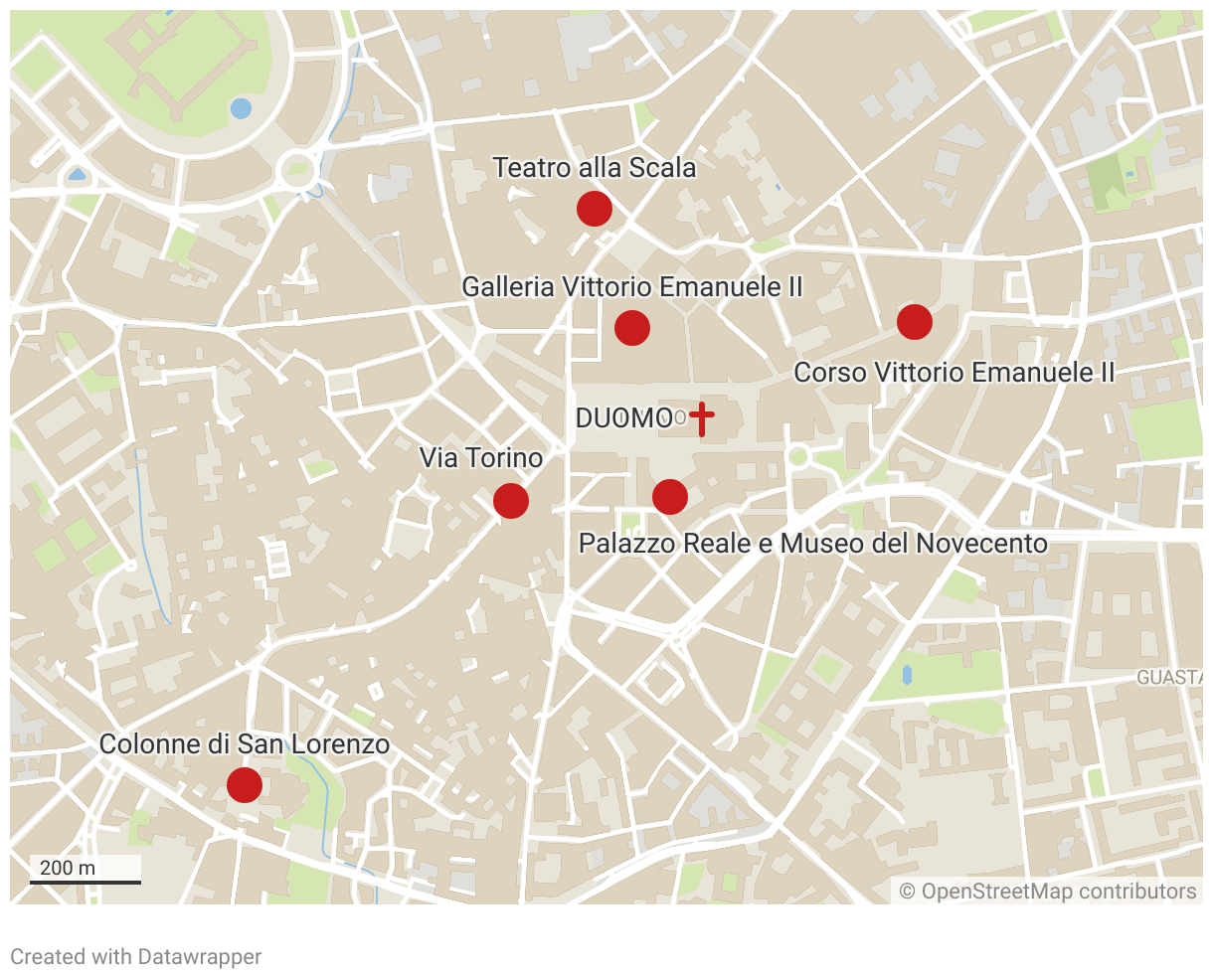 What to see near Milan Cathedral: a walking itinerary