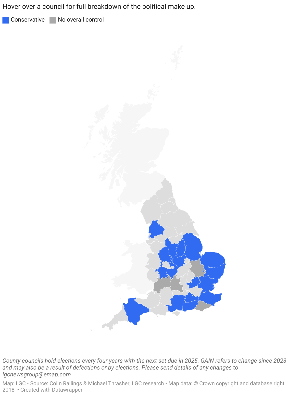 LGC interactive council control maps 2024 | Local Government Chronicle ...