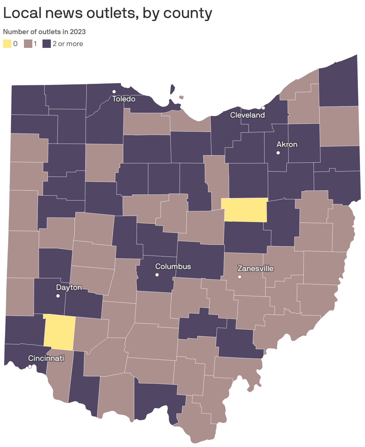 Rapid decline of American newspapers hits Ohio hard - Axios Cleveland