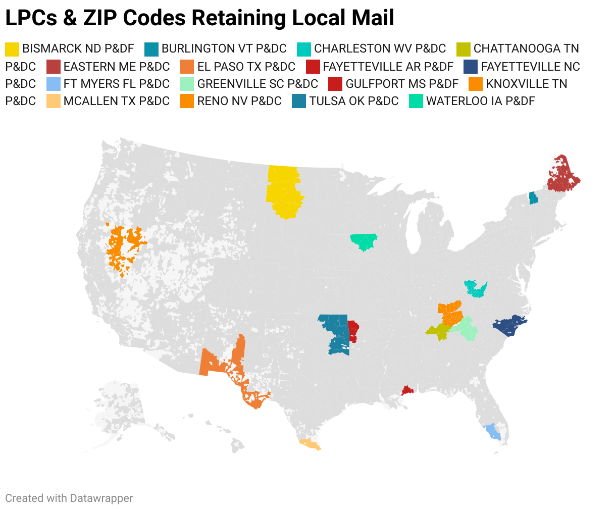 Postal Service announces more Local Processing Centers keeping local ...