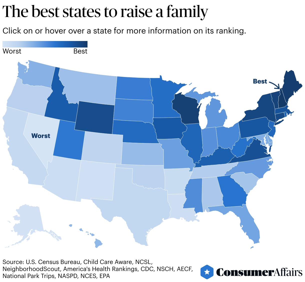 Best States to Raise a Family | ConsumerAffairs®