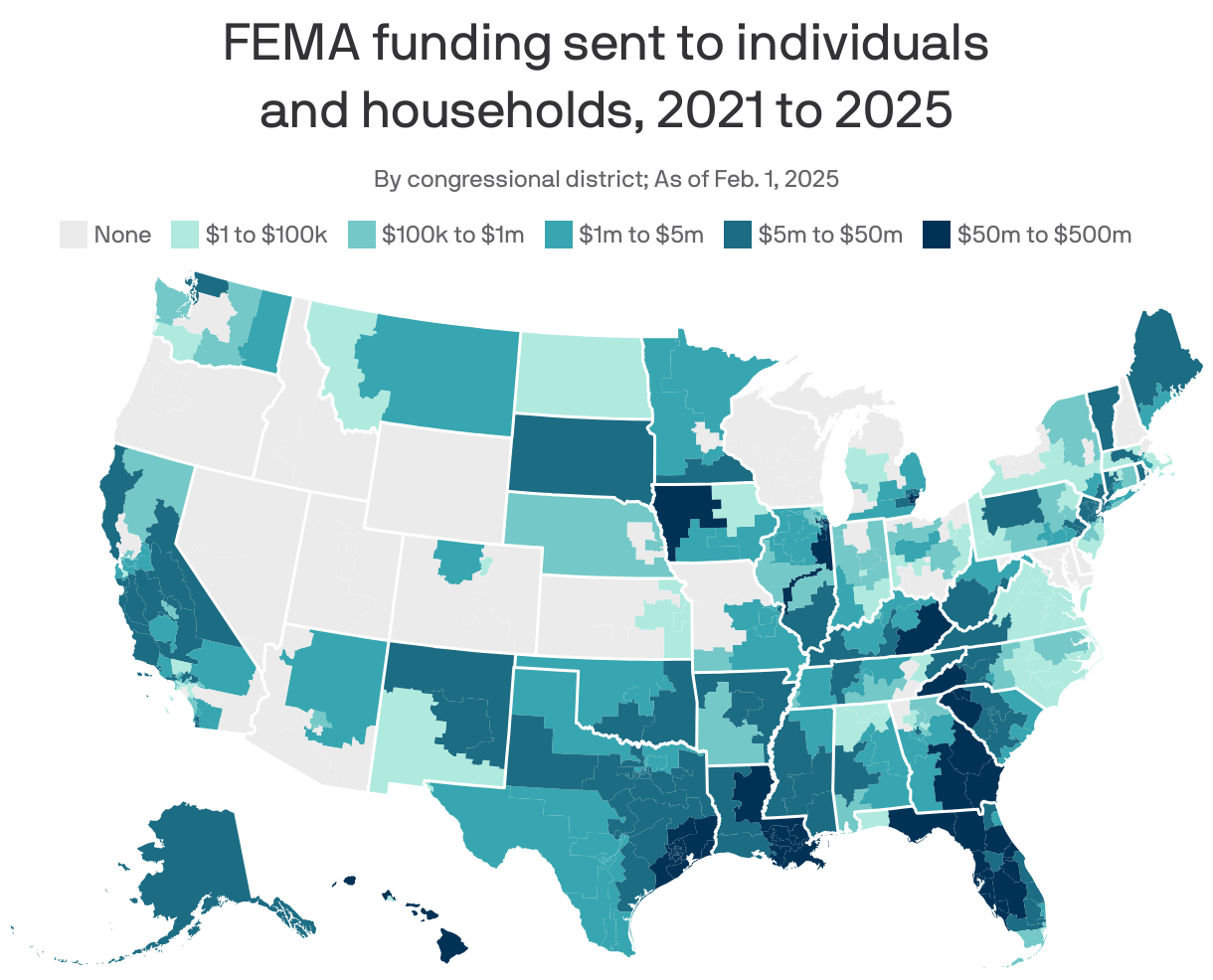 Mapped: FEMA funding in Texas - Axios Dallas
