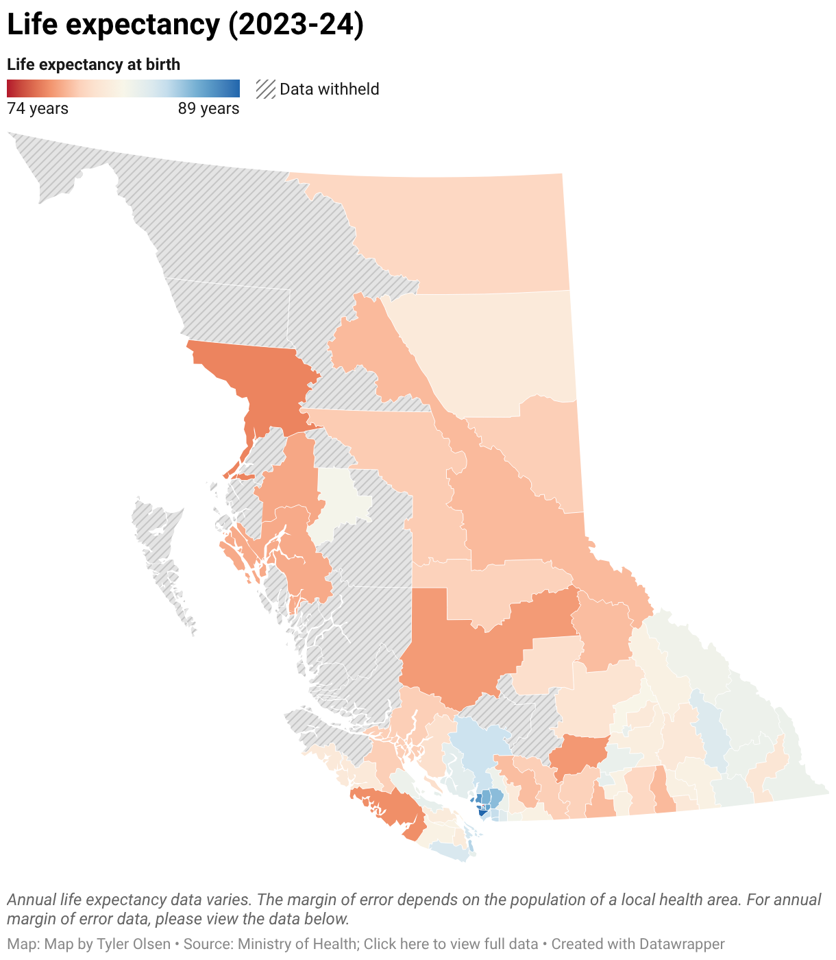 BC’s Life Expectancies Are Diverging, Exclusive Data Shows | The Tyee