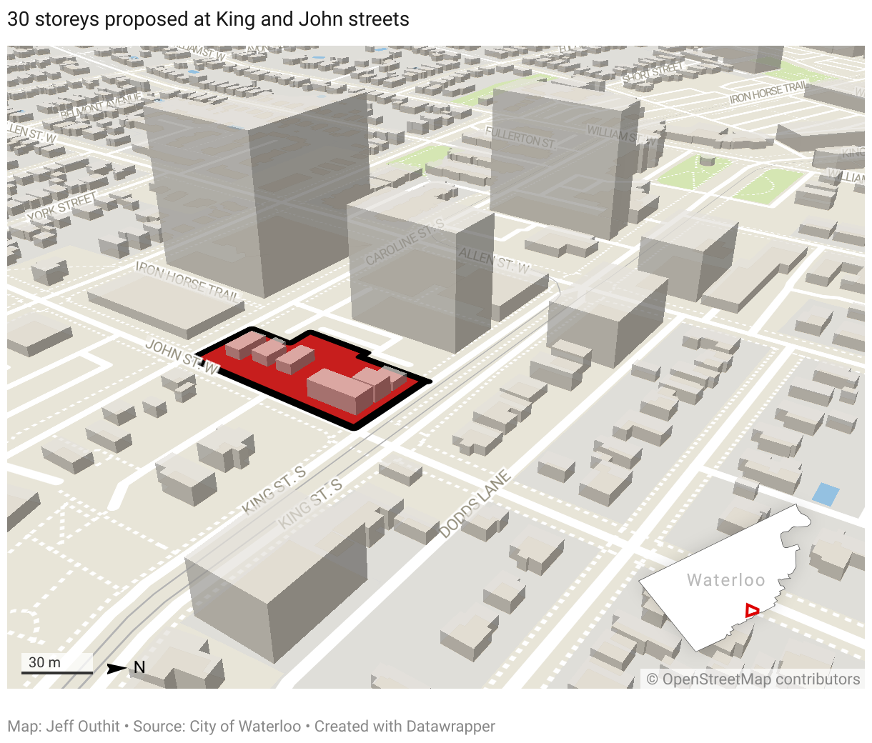 Waterloo council endorses tallest downtown tower