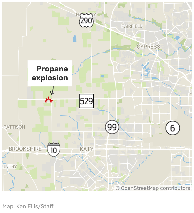 Houston area explosion: Propane fire in Waller County injures 1