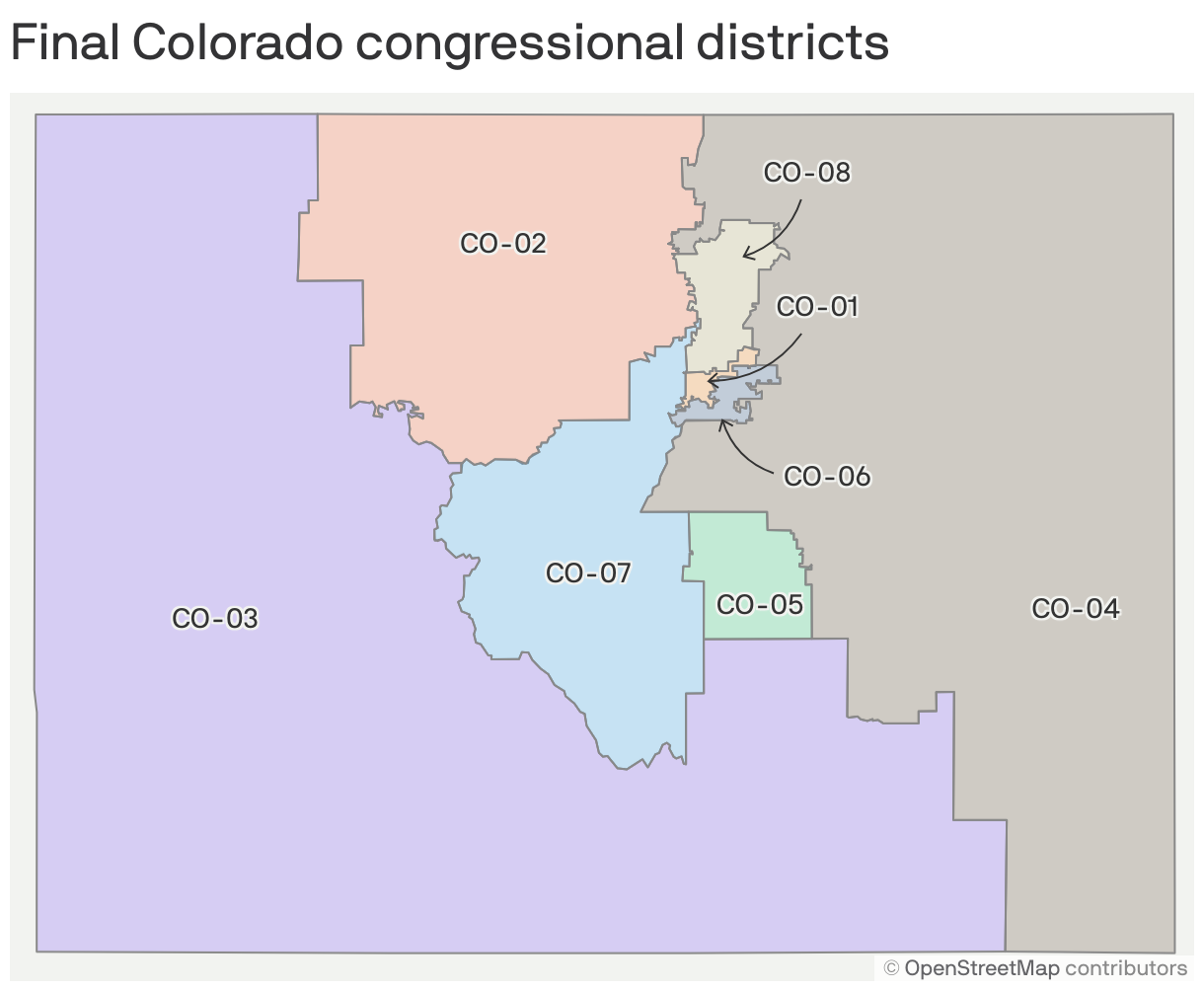Democrats are upset about new Colorado congressional map from ...