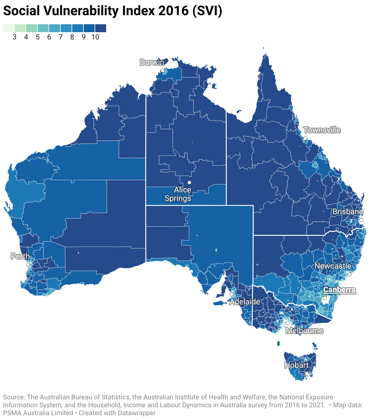 Community-based social vulnerability index in Australia