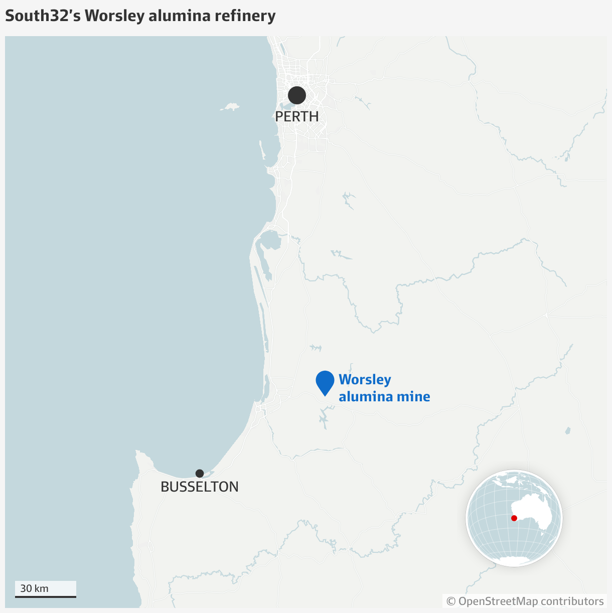 S32 ASX: South32’s Worsley alumina refinery threatened by environmental rules