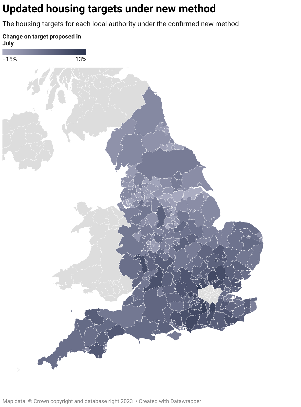 Mapped: Housing targets eased in north and Midlands | Local Government ...